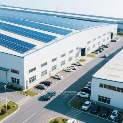 China Custom Steel Structure Warehouse with Insulated Sandwich Panels for sale