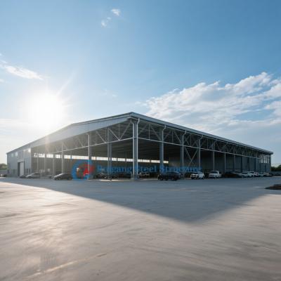 China High Quality Prefabricated PEB Steel Structure Workshop Building With Insulated Sandwich Panel for sale