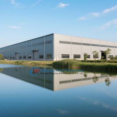China Customized Large Span Prefabricated Steel Structure Building For Industrial Factory And Warehouse for sale