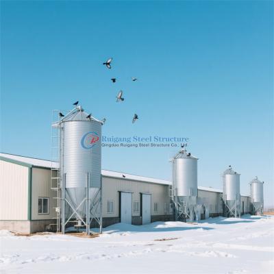 China Prefabricated Steel Structure Metal Chicken Layer Poultry Farm House for sale