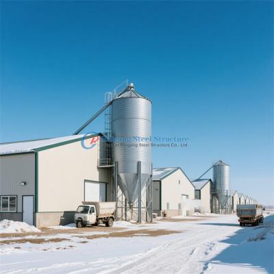 China Poultry Farm Steel Structures , Q235 Q345 Steel Cattle Buildings for sale