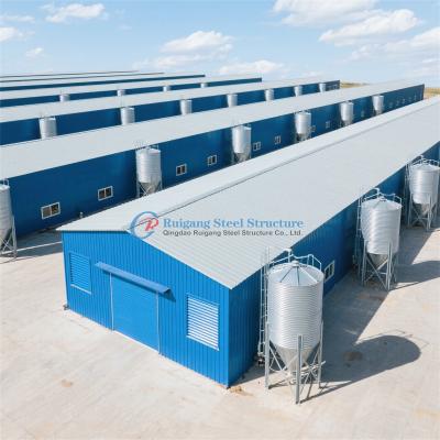 China Durable Steel Structures Manufacturing Custom Galvanized Steel Livestock Buildings for sale