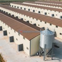 China Prefabricated/ Prefab Light Steel Frame Construction Structure Chicken Poultry Farm House for sale