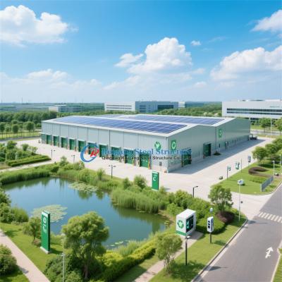 China Steel Structure Construction Peb Metallic Warehouse Workshop Hangar Fabrication for sale
