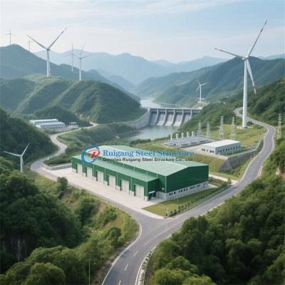 China Low Price Metal Building Pre-Engineered Structural Steel Workshop Warehouse with Crane for sale