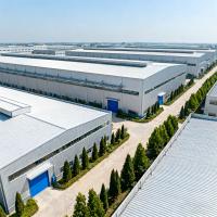 China Hot DIP Galvanized Modern 2000sqm Painted Steel Structure Building for sale