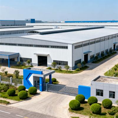 China Wind Load Resistant Hot-Dip Galvanized PEB Steel Structure with Bolted or Welded Connection for Industrial and Commercial Use for sale
