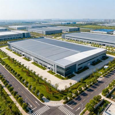China Wind Load Resistant Hot-dip Galvanized PEB Steel Structure with Bolted or Welded Connection for sale