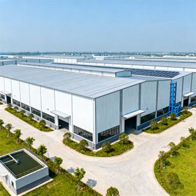 China Wind Load Resistant PEB Steel Structure with Hot-dip Galvanization and Bolted Connection for Industrial and Commercial Use for sale