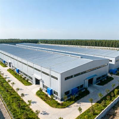China Welded Metal Building Construction Pre Engineered Prefabricated Steel Structure Workshop for sale