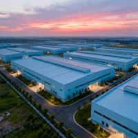 China Long Span Fabricated Workshop Steel Structure Warehouse for Food Production Plant for sale