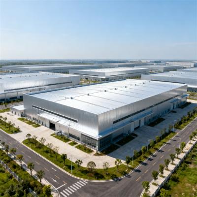 China Prefabricated Steel Frame Galvanized Building Material Workshop Warehouse for sale