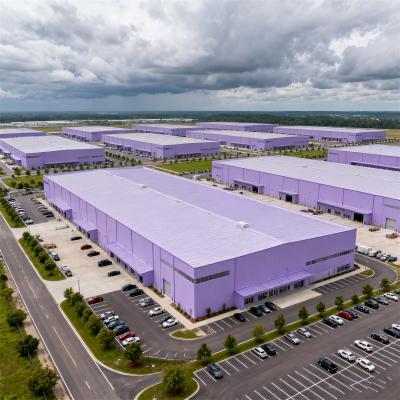 China Steel Structure Warehouse Building Metal Materials Construction Metallic Workshop for sale