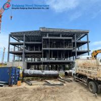 China Multi Storey Steel Building Wind Load Up To 300 Km/h Hot Dip Galvanization Q355 / Q235 Steel Grade for sale