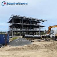 China Wind Load Up to 300 km/h Multi-Storey Steel Building with Hot-dip Galvanization and Q355/Q235 Steel Grade for sale
