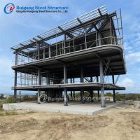 China Modern Multi-Storey Steel Building with Wind Load Up to 300 km/h Hot-Dip Galvanization and Q355/Q235 Steel Grade for sale