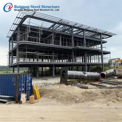 China Wind Load Up to 300 km/h Multi-Storey Steel Building with Hot-Dip Galvanization and Q355/Q235 Steel Grade for sale