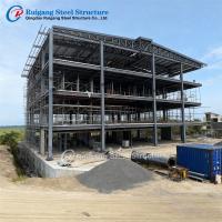 China Prefabricated Steel Building with Wind Load Up to 300 km/h Hot-dip Galvanization and Q355/Q235 Steel Grade Multi-Storey Steel Structure for sale