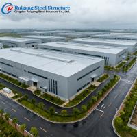 China Prefabricated Steel Structure Warehouse with Hot-dip Galvanization, 300 km/h Wind Load, and Clear-Span Design for sale