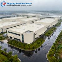 China Durable Steel Structure Warehouse with 300 km/h Wind Load, Hot-dip Galvanization, and Clear-Span Design for Industrial Storage for sale