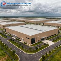 China Prefabricated Steel Structure Warehouse with 300 km/h Wind Load, Hot-dip Galvanization, and Clear-Span Design for sale