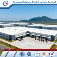 China Galvanized Rigid Frame Steel Structure Warehouse with Clear Span Up to 60m for Industrial Use for sale