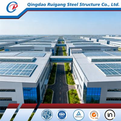 China Industrial Steel Shed with 300 km/h Wind Load, Hot-dip Galvanization, and Clear-Span Design for sale