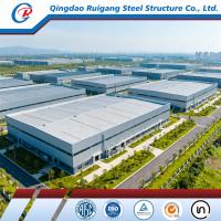 China Prefabricated Steel Building with 300 km/h Wind Load, Hot-dip Galvanization, and Clear-Span Design for Industrial Steel Warehouse for sale