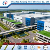China Industrial Steel Structure Warehouse with 300 km/h Wind Load, Hot-dip Galvanization, and Clear-Span Design for sale
