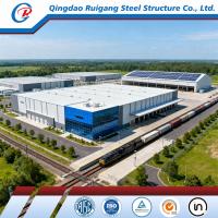 China Pre-Engineered Industrial Steel Structure Warehouse with 300 km/h Wind Load, Hot-dip Galvanization, and Clear-Span Design for sale
