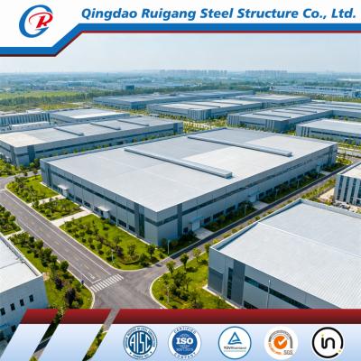 China Fast and Easy Install Modular Steel Warehouse with 300 km/h Wind Load and Hot-dip Galvanization for sale