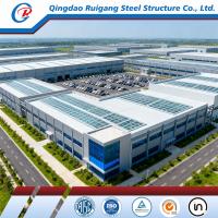 China Hot-dip Galvanized Steel Structure Warehouse with 300 km/h Wind Load and Clear-Span Design Prefab Steel Building for sale