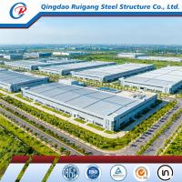 China Hot-dip Galvanized Steel Structure Warehouse with 300 km/h Wind Load and Clear-Span Design for sale