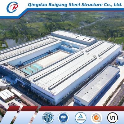 China Prefabricated Steel Structure Warehouse with 300 km/h Wind Load, Hot-dip Galvanization, and Clear-Span Design for sale