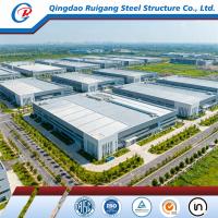 China Hot-dip Galvanized Prefab Steel Building with 300 km/h Wind Load and Clear-Span Design for Industrial Storage for sale