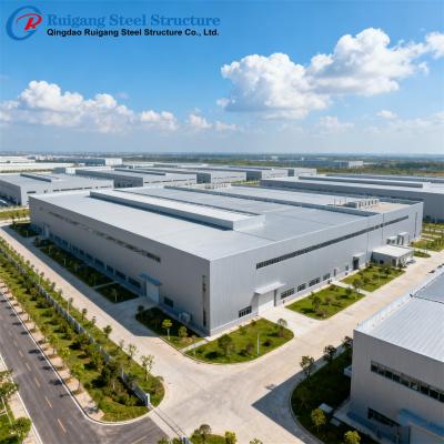 China Q345b Q235b Steel Frame Commercial Building , Modern Steel Structure Manufacturing for sale