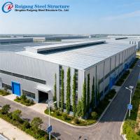 China Q355/Q235B Steel Grade Prefabricated Steel Building with Hot-dip Galvanization and Wind Load Up to 300 km/h for sale