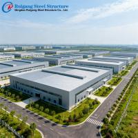 China Prefabricated Steel Structure Building with Q355/Q235B Steel Grade Hot-dip Galvanized for Wind Load Up to 300 km/h for sale