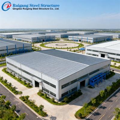 China Prefabricated Steel Structure Construction Industrial Building for Warehouse Workshop Hanagr Garage for sale