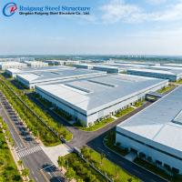 China Prefabricated Steel Structure Building with Q355/Q235B Steel Grade and Hot-dip Galvanization for Wind Load Up to 300 km/h for sale