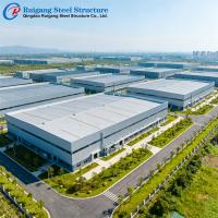 China Hot-dip Galvanized Steel Structure Building with Q355/Q235B Steel Grade and Wind Load Up to 300 km/h for sale