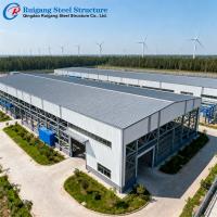 China Prefabricated Steel Structure Building with Q355/Q235B Steel Grade and Hot-dip Galvanization for Wind Load Up to 300 km/h for sale
