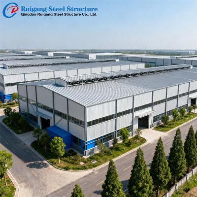 China Wind Load Resistant Hot-Dip Galvanized PEB Steel Structure with Bolted or Welded Connection for sale