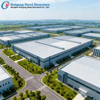 China PEB Steel Structure with Wind Load Up to 300 km/h Hot-Dip Galvanization and Bolted or Welded Connection for Industrial Warehouses for sale