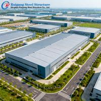 China PEB Steel Structure with Wind Load Up to 300 km/h Hot-dip Galvanization and Bolted or Welded Connection for sale