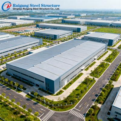 China PEB Steel Structure with Wind Load Up to 300 km/h Hot-dip Galvanization and Bolted or Welded Connection for sale