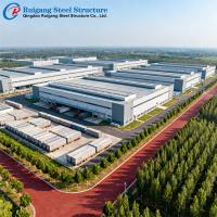 China Durable Prefabricated Steel Structure Building with Q355/Q235B Steel Grade and Hot-dip Galvanization for Wind Load Up to 300 km/h for sale