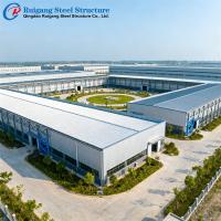China Prefabricated Metal Building with Q355/Q235B Steel Grade and Hot-dip Galvanization for Wind Load Up to 300 km/h for sale