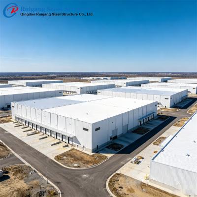 China Contemporary Commercial Steel Structure Building  With Coating Cycle Extension for sale