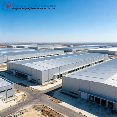 China Hot Dip Galvanized Prefab Steel Structure Metal Warehouse Building Industrial for sale